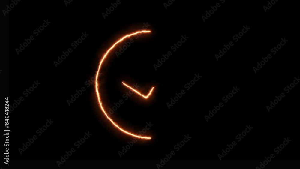 Animation of check mark icon. The reverse background of the tick mark ...