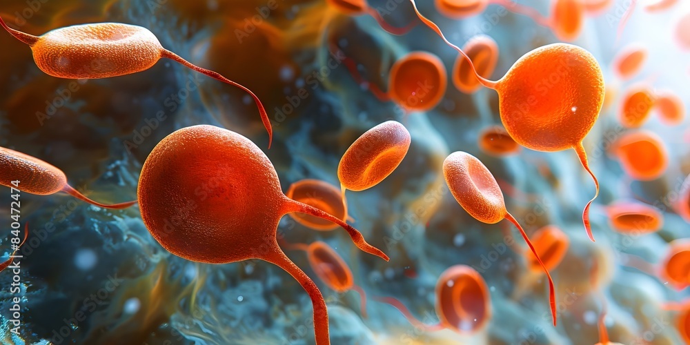 In-depth examination of hematopoietic cells in bone marrow. Concept ...