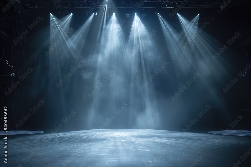 Artistic performances stage light background with spotlight illuminated ...
