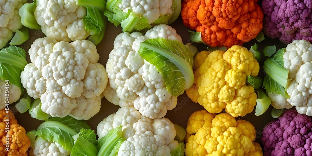 Farm-Fresh Cauliflower Market Embodying the Essence of Freshness and ...