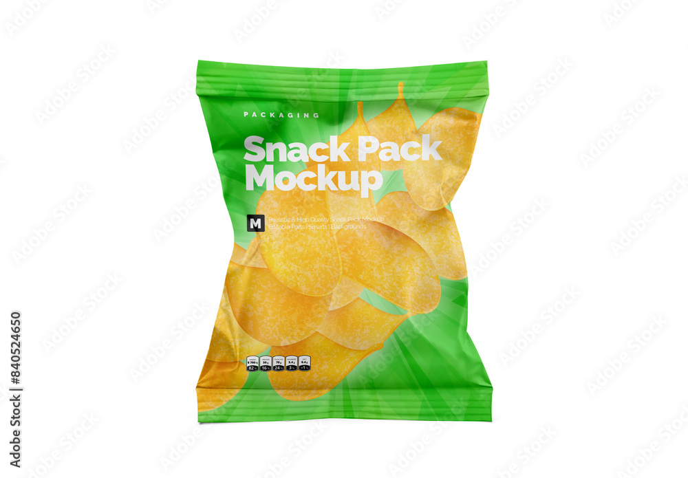Snack Package Mockup Stock Template | Adobe Stock