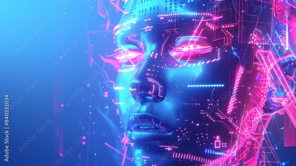 Abstract digital technology background. Computer digital futuristic ...