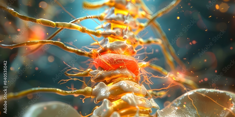 Visual Representation of Herniated Disc in Lumbar Spine Leading to ...