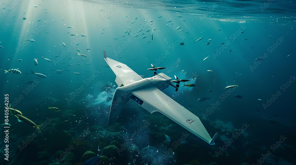 Ocean cleanup drones: Visualize autonomous drones cleaning the oceans ...