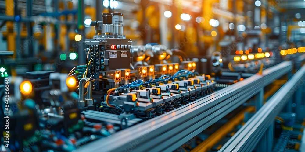 ภาพประกอบสต็อก Monitoring and controlling complex processes in ...