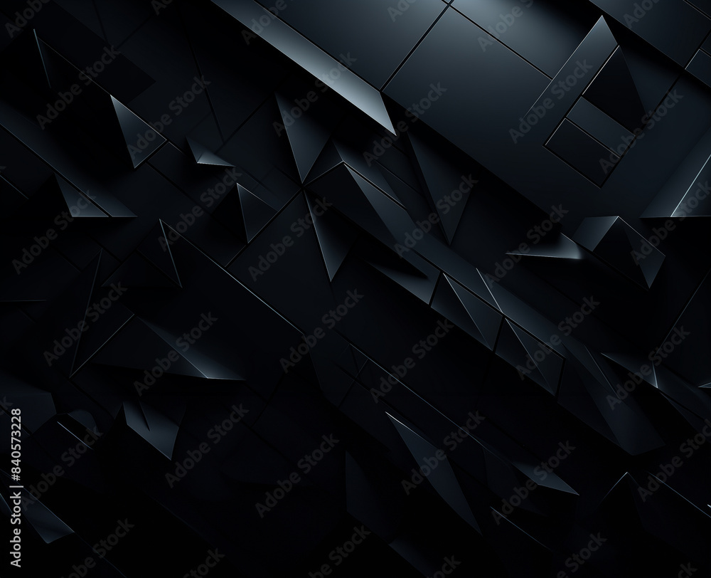 black triangle background, geomatric texture background. Modern 3D ...