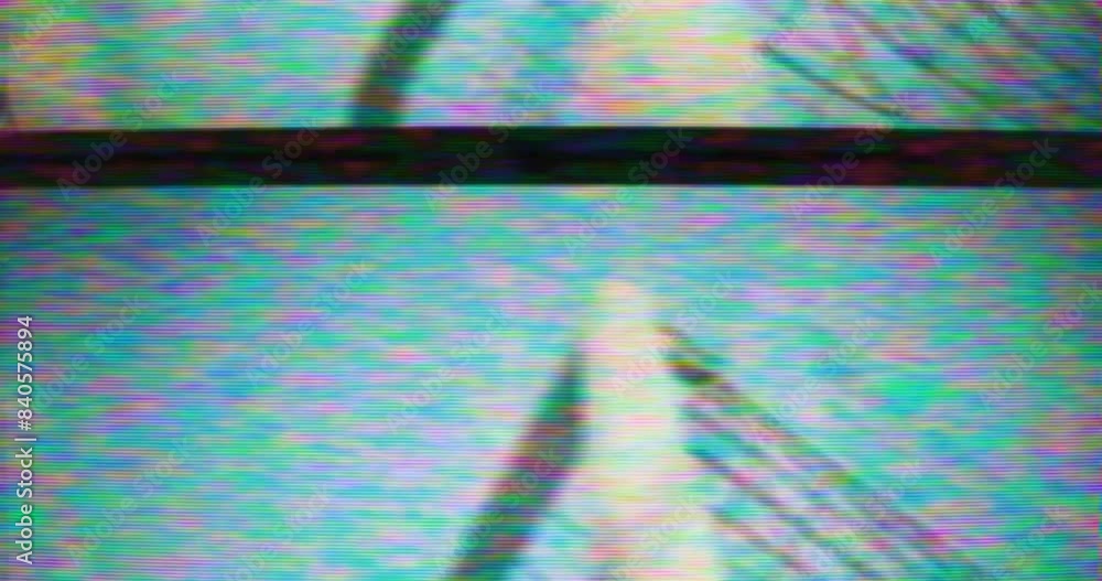 Soccer VHS - Scoring a goal. Retro style. Damaged VHS tape. Faulty VCR ...