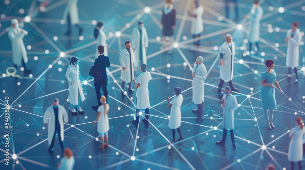 Doctors working together and medical teamwork and healthcare worker ...