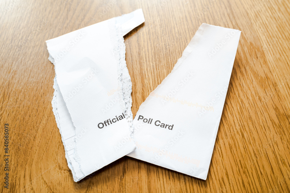 Frustrated UK citizen seen having torn up his Official Poll Card for ...