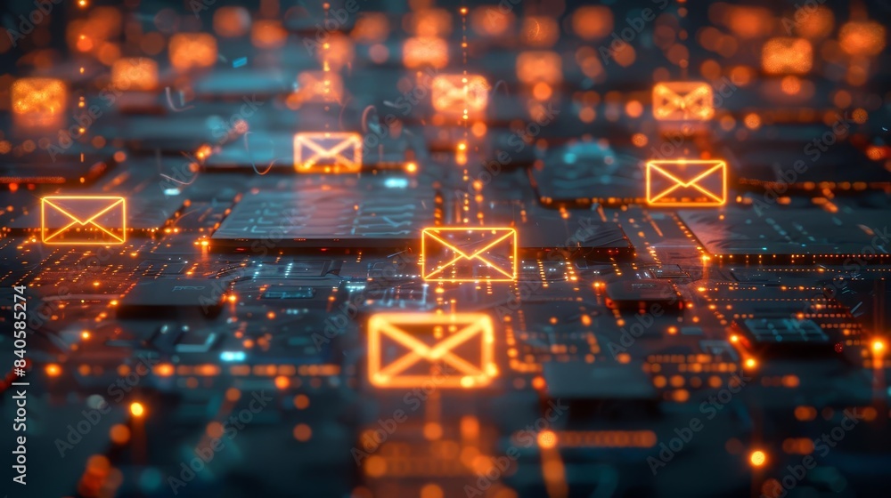 secure email communication enshrouded in layers of digital encryption ...