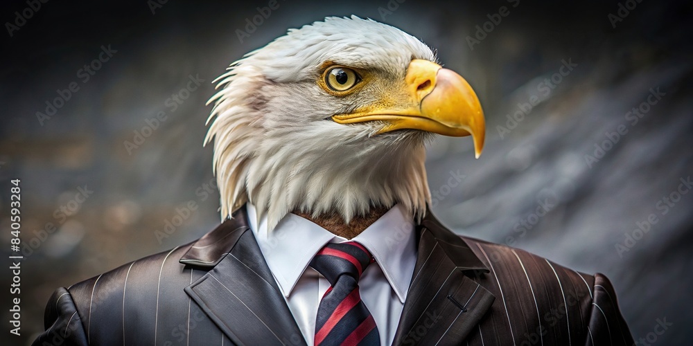 Bald eagle in three piece suit looking majestic , bald eagle, suit ...