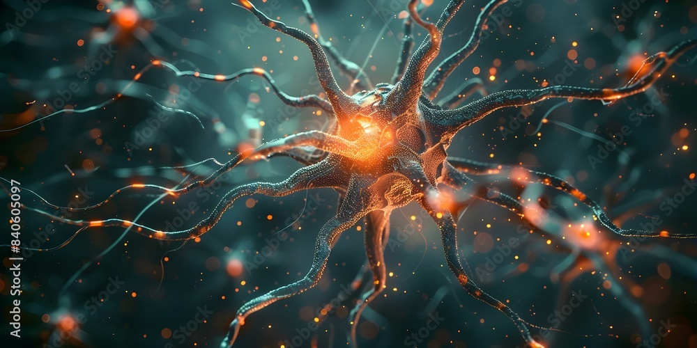 Enhance Cognitive Function and Activate Nerve Cells for Increased Intelligence. Concept Brain ...