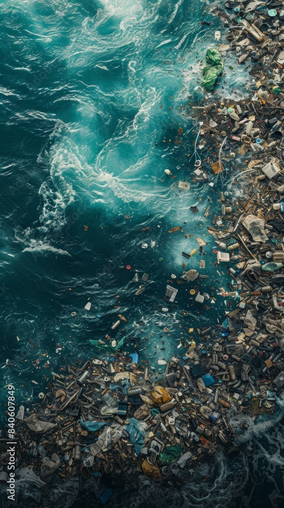 Seawater pollution, serious ocean pollution, marine garbage, World ...