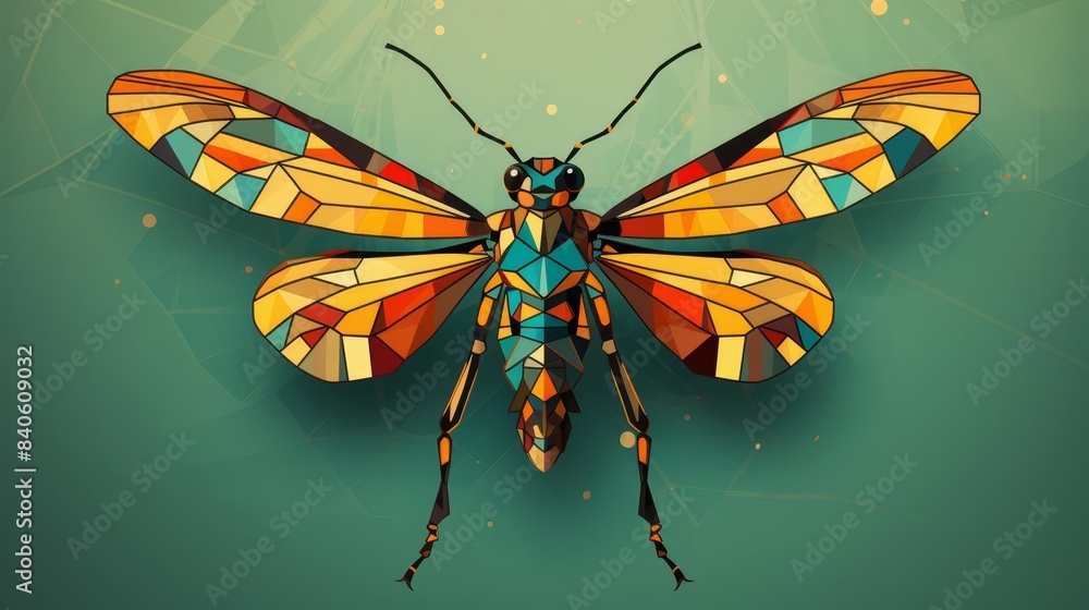 Thorax insect anatomy flat design side view nature theme cartoon ...