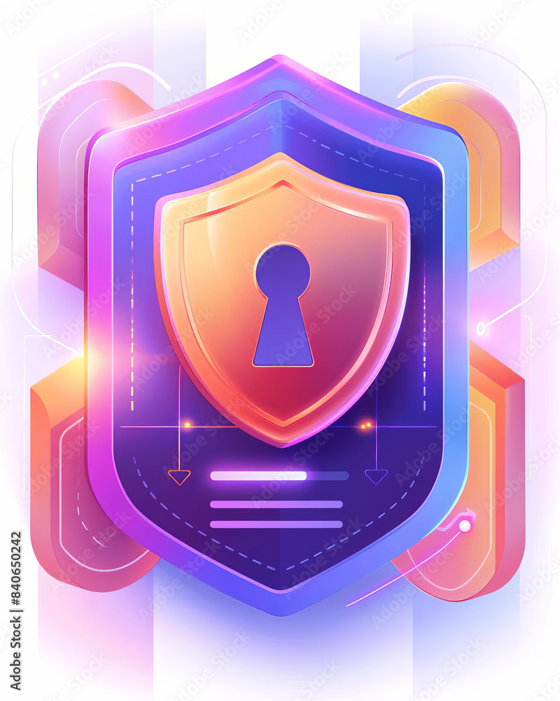 Set of web buttons with lock, info, and profile icons for design ...