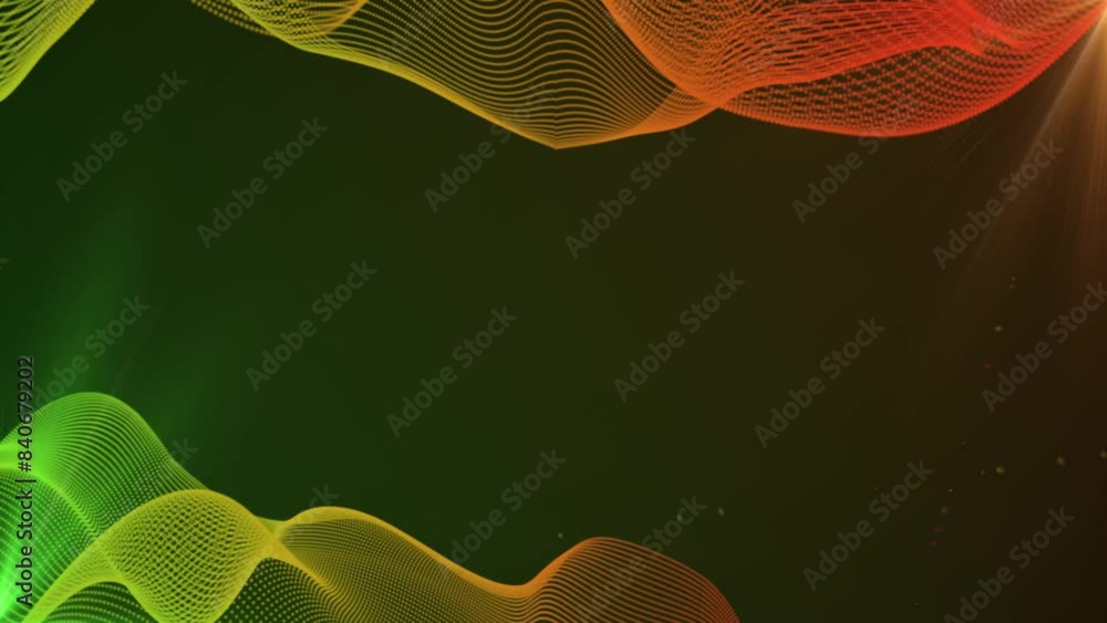 Wave background animation, Abstract seamless color flooped 3D animation ...