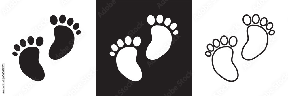 baby feet icon, baby feet, baby footprint baby foot , newborn ...