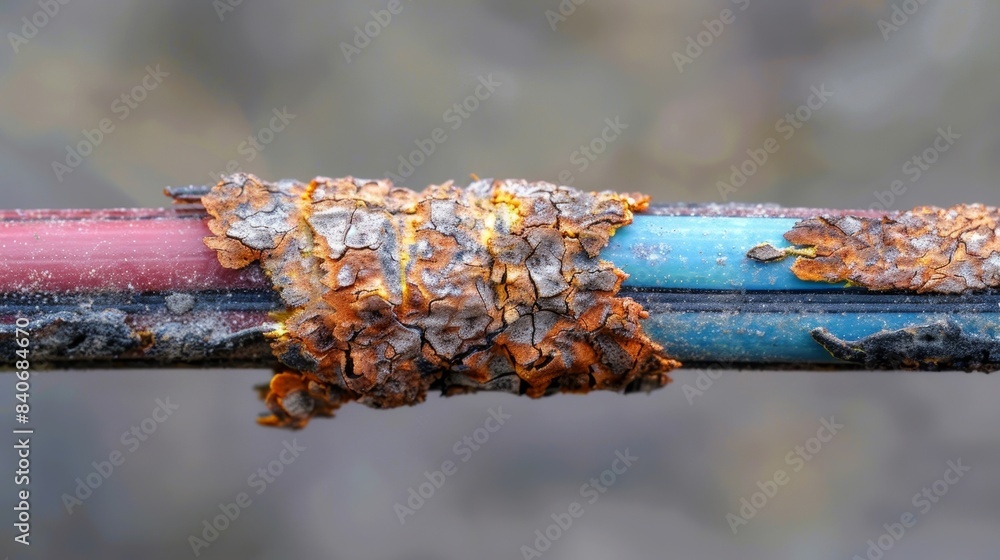 In the third image the coating on the wire appears to be cracked and ...