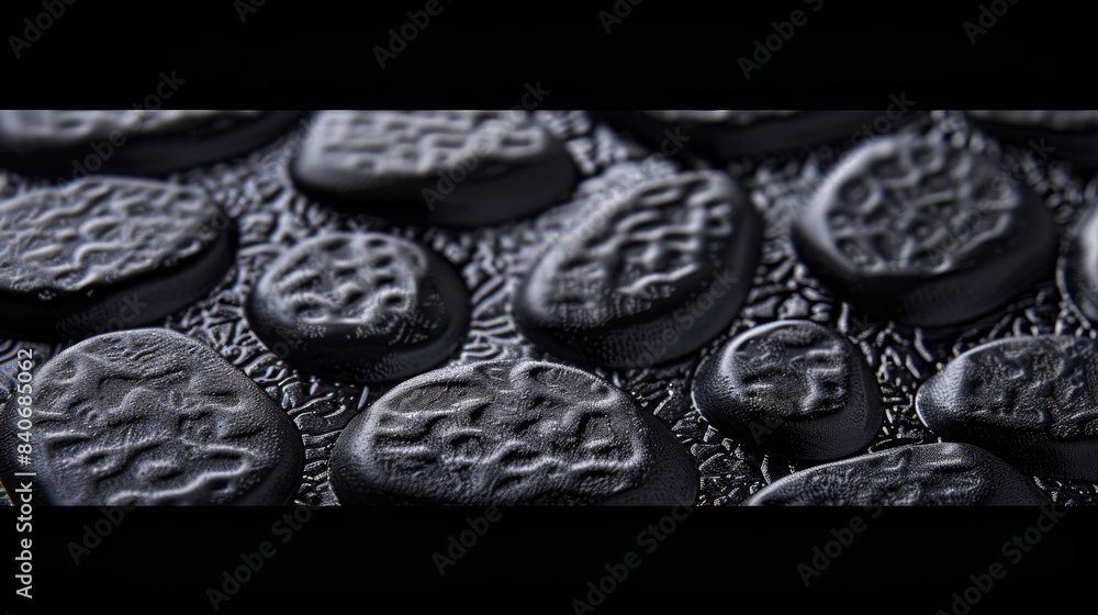 Zoomedin view of a heavily textured grip tape with large raised bumps ...