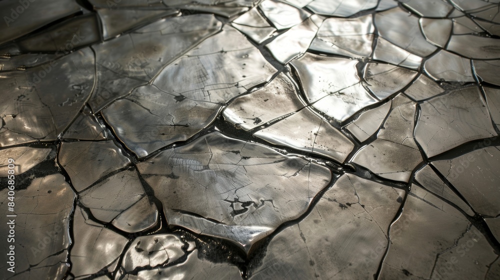 Layers of Imperfection The intricate cracks in the epoxy create an ...