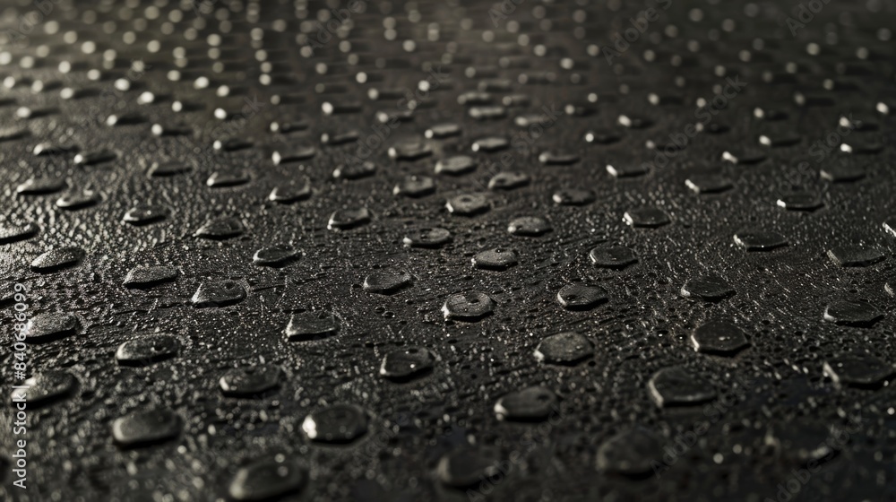 The first image shows a finely detailed microtextured rubber flooring ...