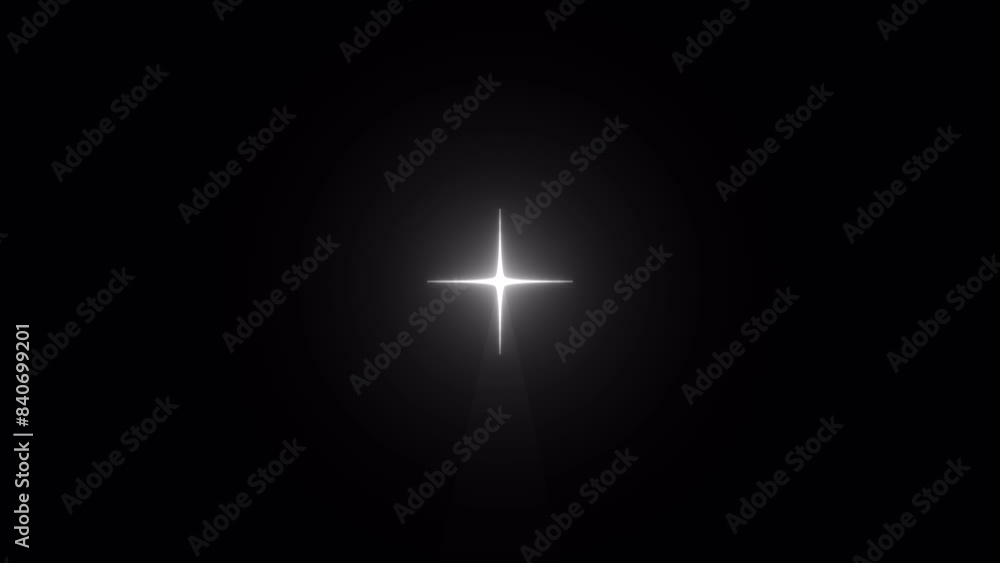 Star blinking light effect with green screen background. Seamless loop ...