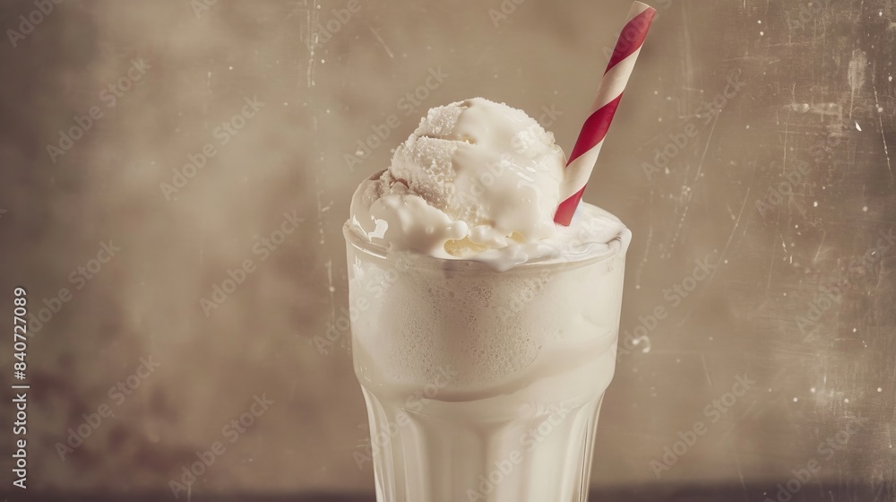 Boston Cooler, a vintage-style photograph. A tall glass filled with ...