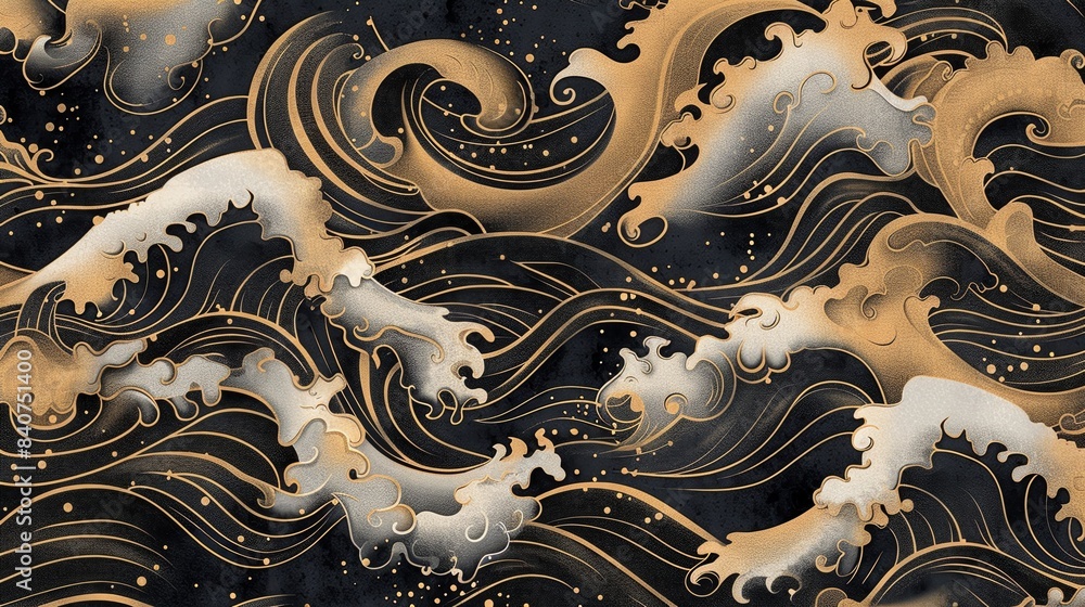 Vector illustration of tide of sea water Stock Photo | Adobe Stock