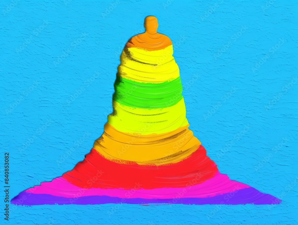 Rainbow flag, a symbol of support for equality, freedom and inclusion ...