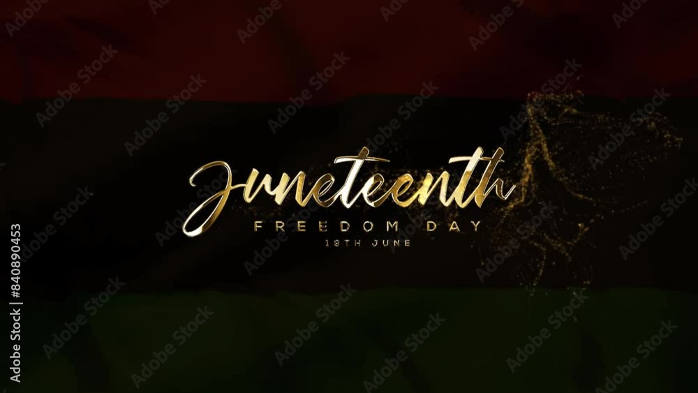 Juneteenth Freedom Day Video, June 19 Happy Juneteenth Freedom Day ...