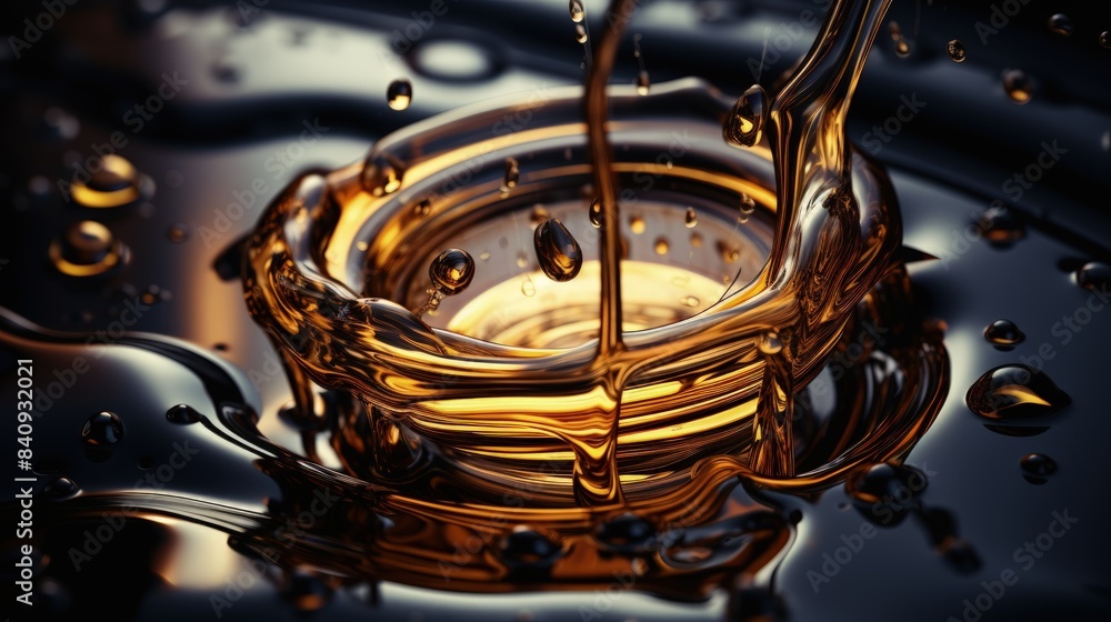 Motor oil in the mechanism of a car engine: care for durability and ...