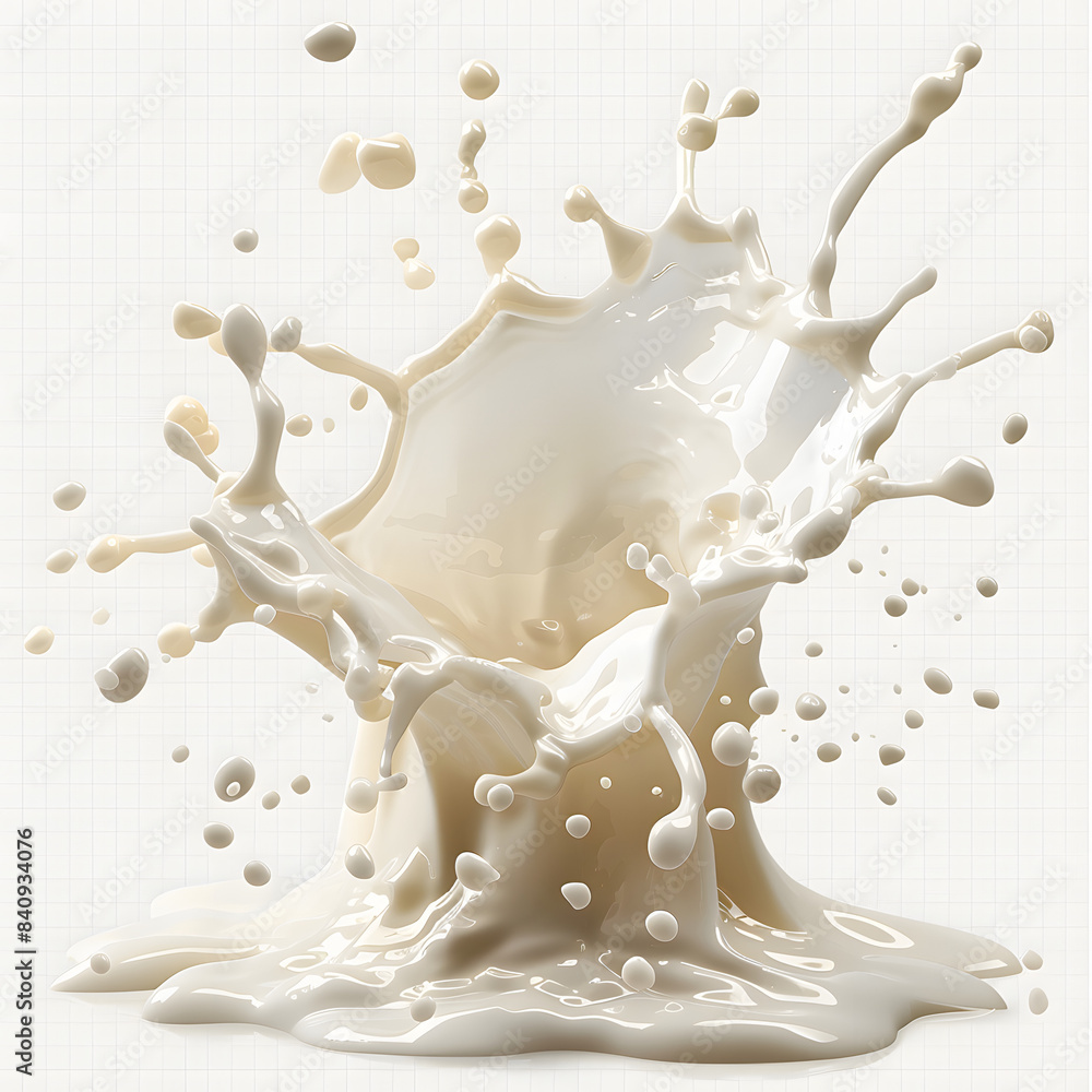 milk splash on transparent png, easy to use isolated on white ...