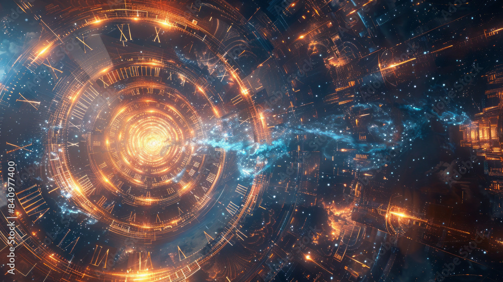 Time-travel theme, focusing on the most emblematic moments in Earth s ...