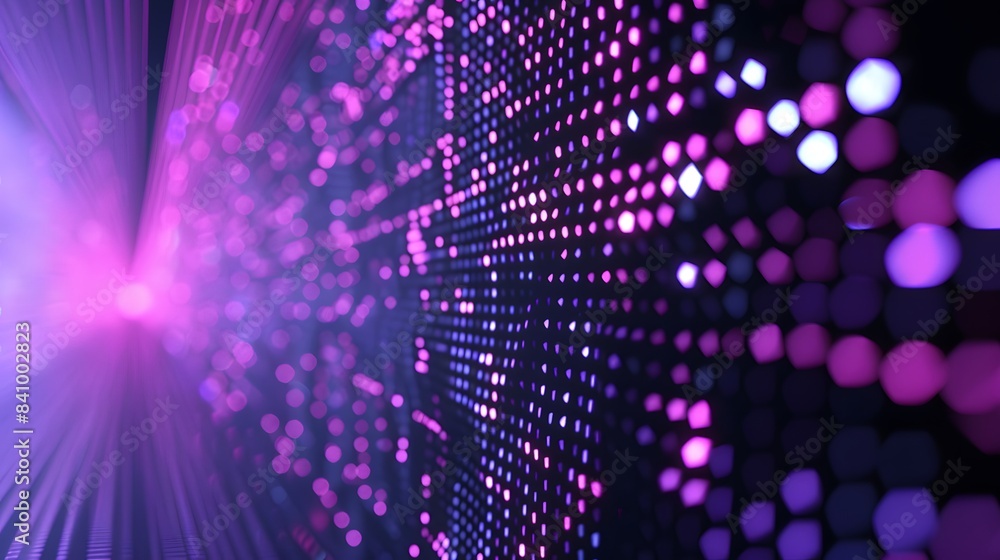 Purple abstract pixel texture bg video screen. Tv pattern background ...