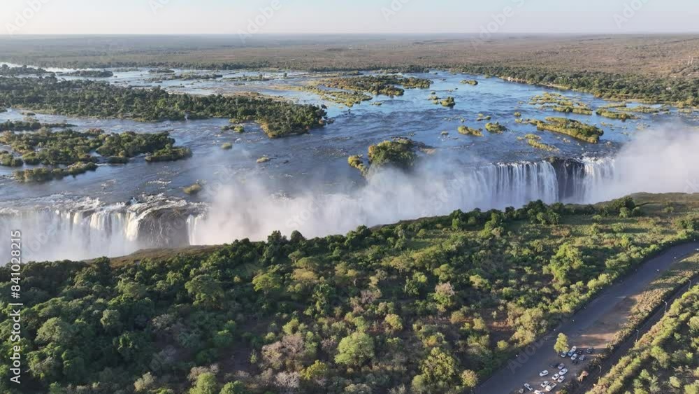 Victoria Falls At Livingstone In Northern Rhodesia Zambia. Nature ...