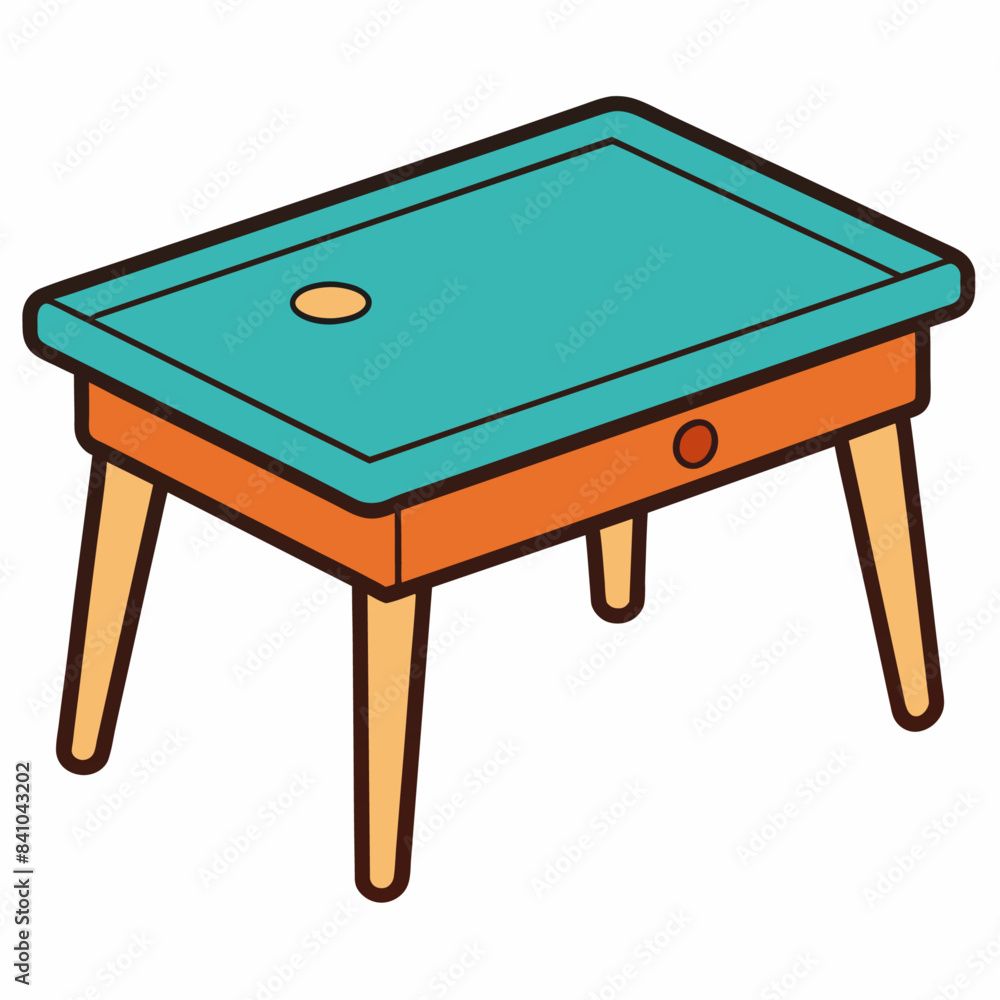 Table cartoon vector clipart Illustration Stock Vector | Adobe Stock