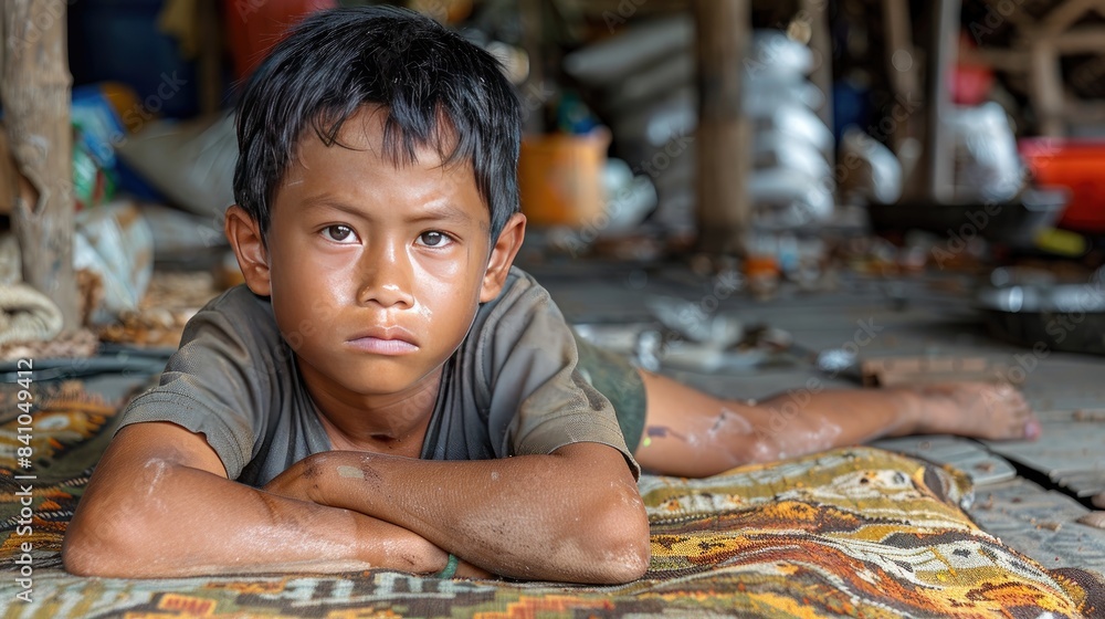 Concept of stopping violence against children, child labor, abuse To ...