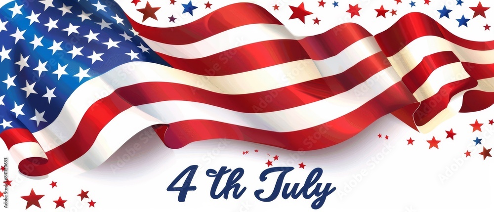 Celebrate Independence Day with this vibrant image of the American flag ...