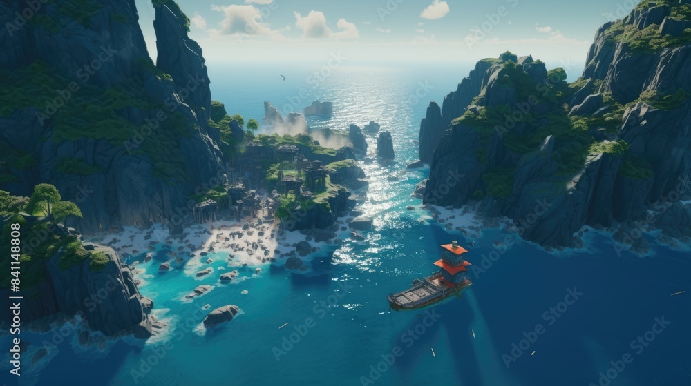 Ocean Planet Landscape, Science Fiction Scifi Fantasy Wallpaper, Video ...