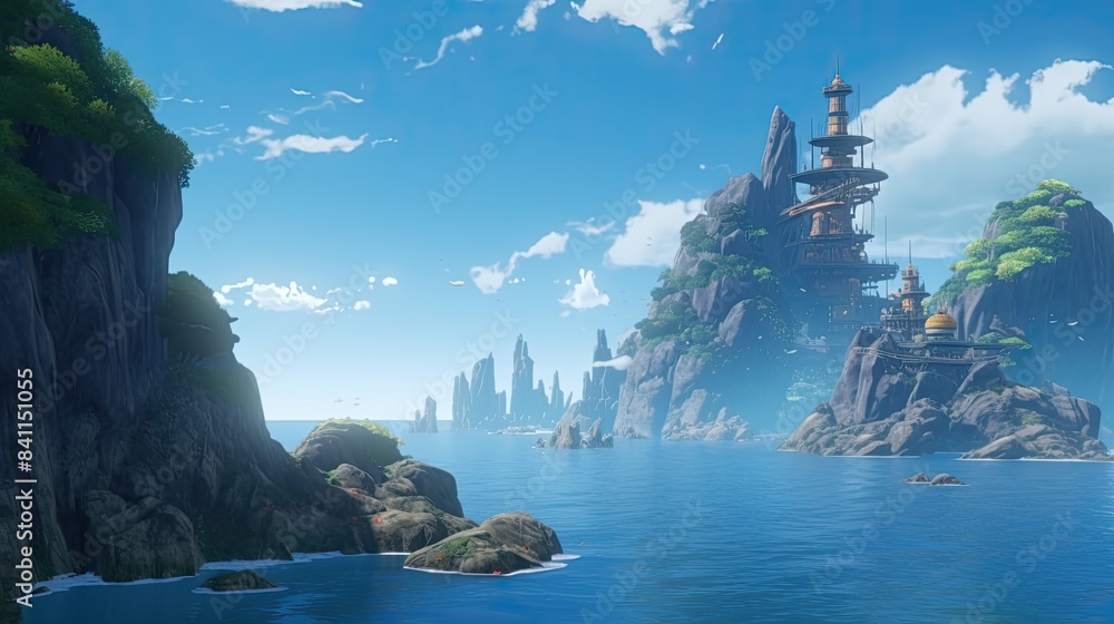 Ocean Planet Landscape, Science Fiction Scifi Fantasy Wallpaper, Video ...