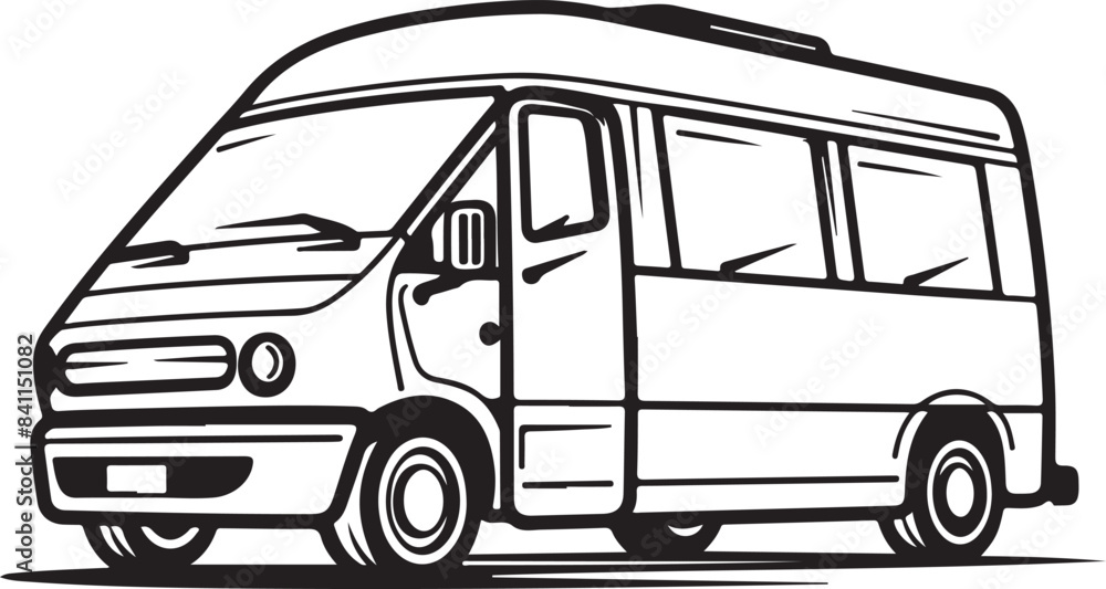 Minibus, Silhouette, Vector, Bus, Transportation, Vehicle, Graphic ...