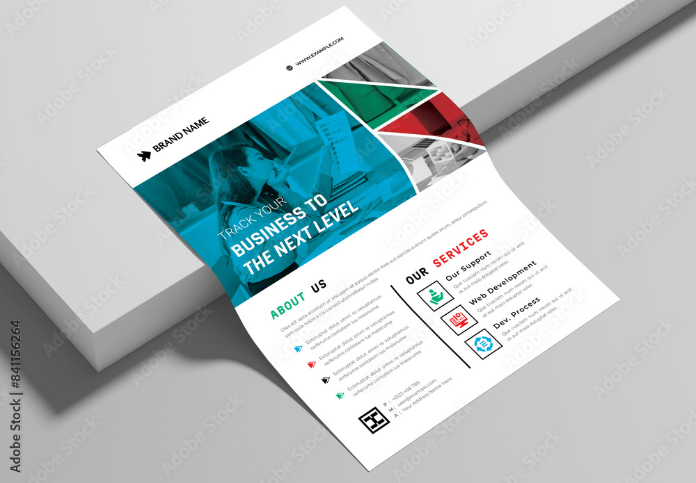 Flyer Template Layout Stock Template | Adobe Stock