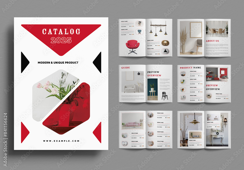 Product Catalog Layout Stock Template | Adobe Stock