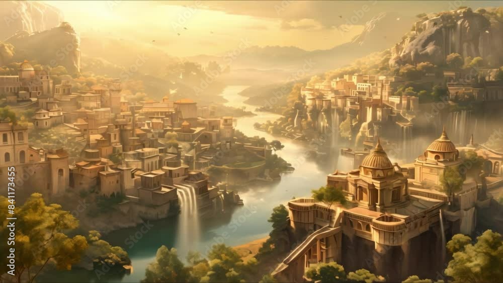 Stunning RPG world with breathtaking views and captivating game art to ...