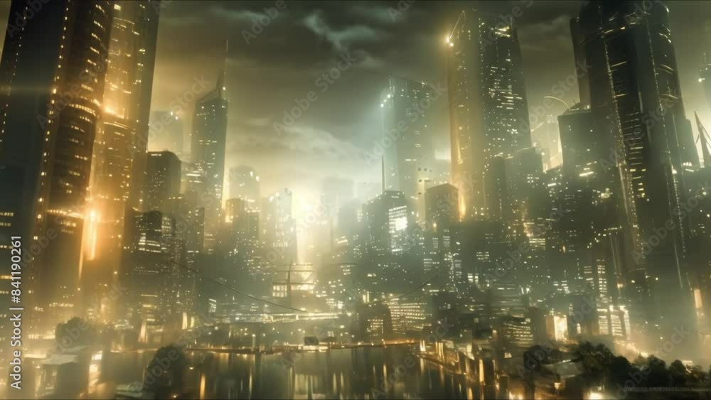 Futuristic cyberpunk Japanese cityscape at night 4K wallpaper with ...