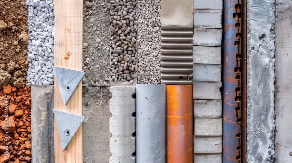 Create a visual guide to different types of construction materials ...