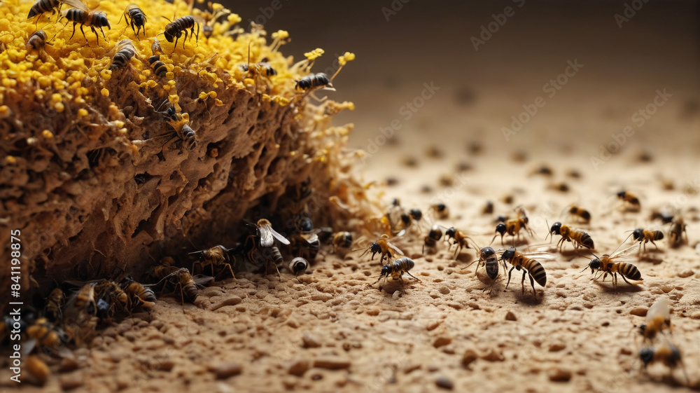 ภาพประกอบสต็อก Marveling at the complexity of insect societies, where ...