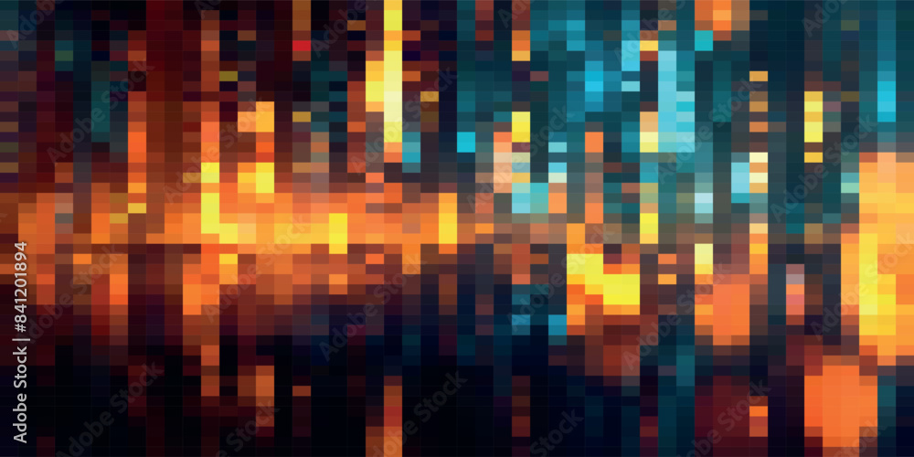 Pixel disintegration background. Decay effect. Dispersed dotted pattern ...