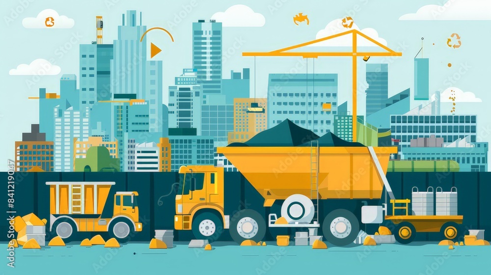 Develop an infographic on construction waste management strategies ...
