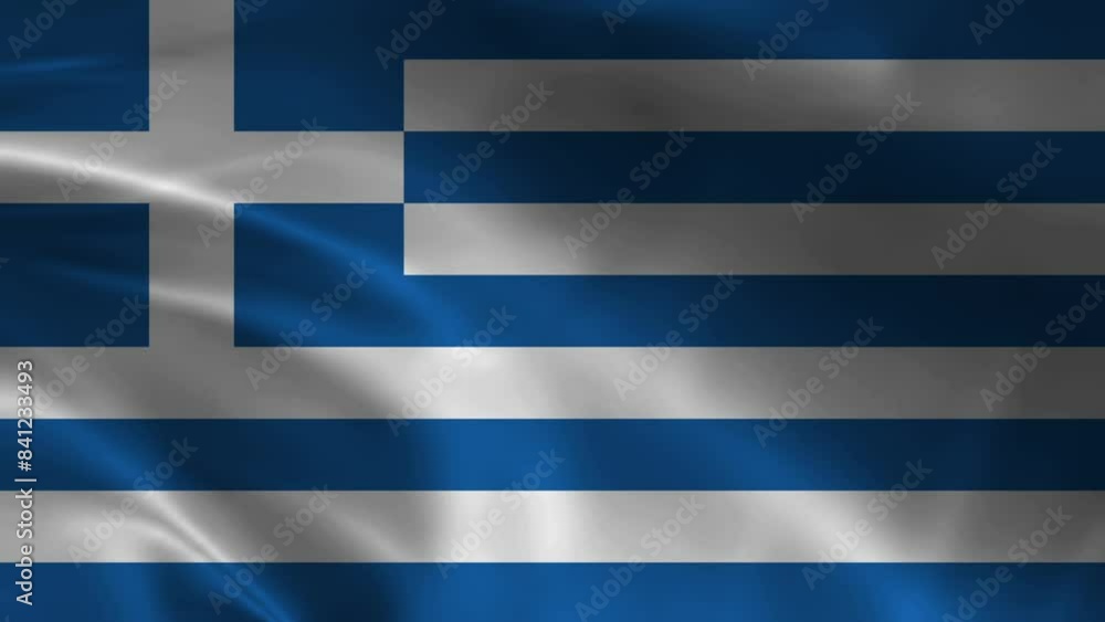 Greece flag waving animation. seamless loop animation flag video waving ...